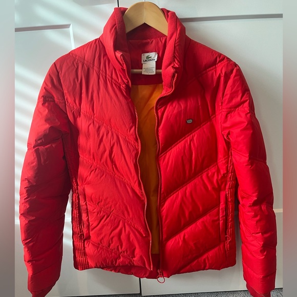 Lacoste | Jackets & Coats | Red Lacoste Winter Jacket | Poshmark
